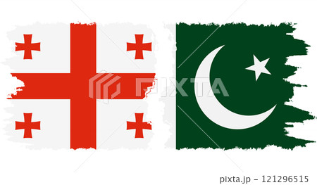 Pakistan and Georgia grunge flags connection...のイラスト素材 [121296515] - PIXTA