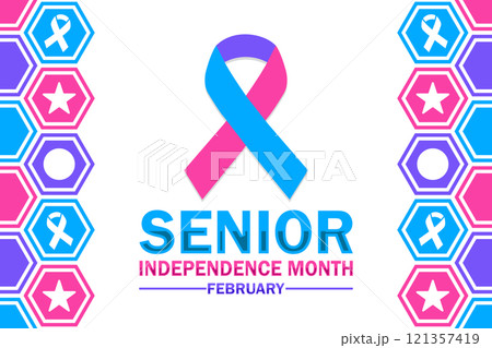 Senior Independence Month, Modern backgroundのイラスト素材 [121357419] - PIXTA