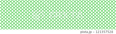 Seamless green scale pattern inspired by dragon...のイラスト素材 [121357528 ...