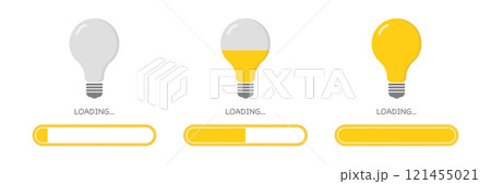 Loading creative idea concept. Progress loading...のイラスト素材 [121455021] - PIXTA