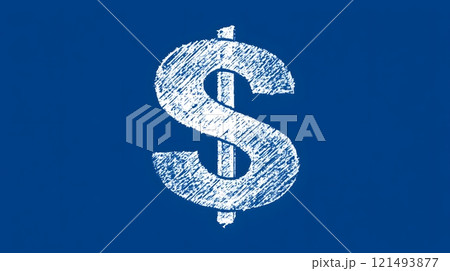 Simple dollar sign graphic icon in bold modern...のイラスト素材 [121493877 ...