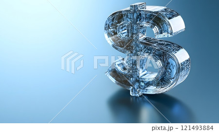Simple finance symbol with a dollar sign, clean...のイラスト素材 [121493884 ...