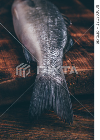 Close Up of Sea Bass Tailの写真素材 [121503638] - PIXTA
