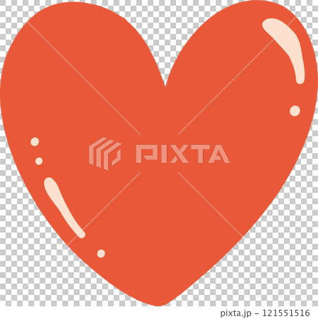 Valentine Heart simple decorative elementのイラスト素材 [121551516] - PIXTA