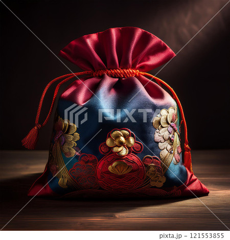 lucky pouch, fortune bag, traditional pouch,...のイラスト素材 [121553855] - PIXTA