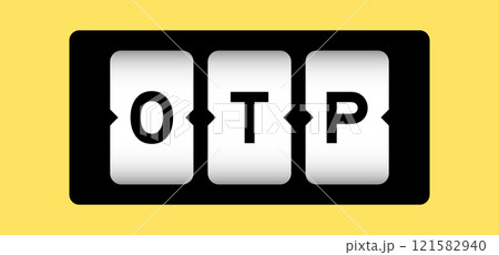 Black color in word OTP (abbreviation of one...のイラスト素材 [121582940] - PIXTA