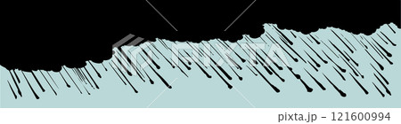 Vector drawing. Heavy rain with hailのイラスト素材 [121600994] - PIXTA