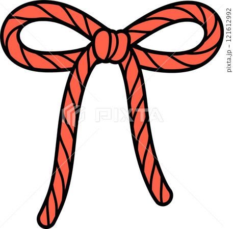 Retro Western Valentine Lasso Rope in ribbon...のイラスト素材 [121612992] - PIXTA