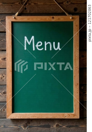 Rustic menu board for restaurants and cafes...のイラスト素材 [121702863] - PIXTA