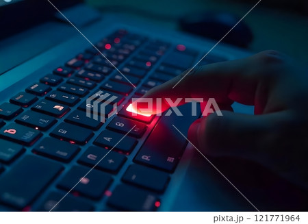 Press enter button on computer. Key lock...のイラスト素材 [121771964] - PIXTA