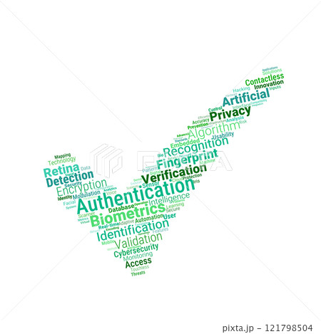 Biometrics Authentication Word Cloudのイラスト素材 [121798504] - PIXTA