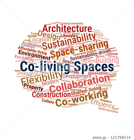 Co-living Space Word Cloudのイラスト素材 [121798514] - PIXTA