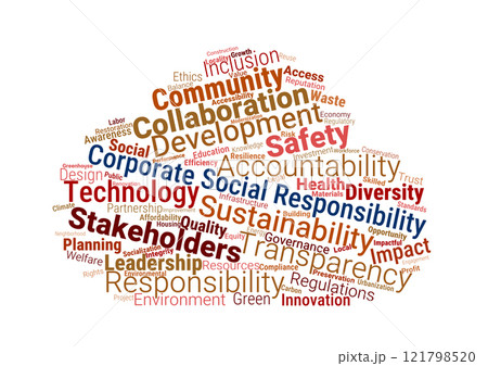 CSR in Construction Word Cloudのイラスト素材 [121798520] - PIXTA