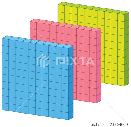 Colorful Mathematical Block Illustrationのイラスト素材 [121804609] - PIXTA