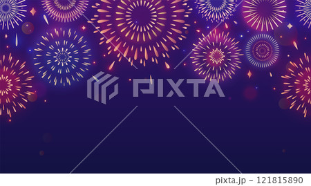 Firework vector background. Realistic light...のイラスト素材 [121815890] - PIXTA