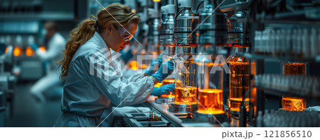 Scientists conducting teleportation experiments...のイラスト素材 [121856510 ...