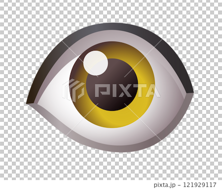 Single human eye, looking forward iconのイラスト素材 [121929117] - PIXTA