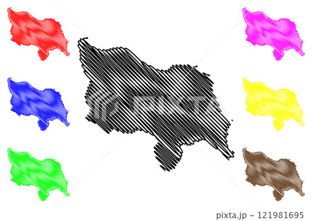 Poonch district (Jammu and Kashmir union...のイラスト素材 [121981695] - PIXTA