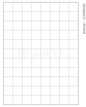 Graph Paper 1 inch squares printable template...のイラスト素材 [122006100] - PIXTA