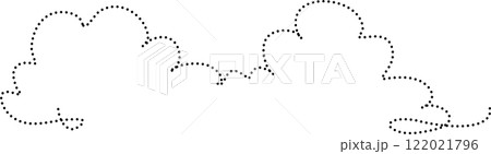 Cloud icon in dot line styleのイラスト素材 [122021796] - PIXTA