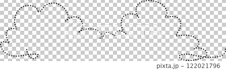 Cloud icon in dot line styleのイラスト素材 [122021796] - PIXTA