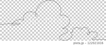 Cloud icon in dot line styleのイラスト素材 [122021816] - PIXTA