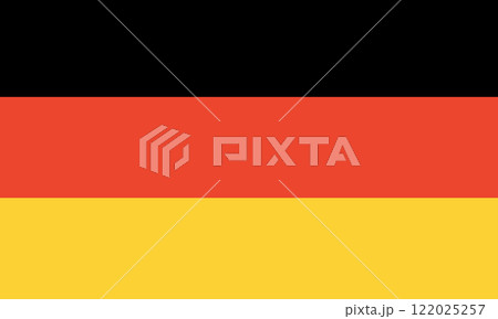 Germany official flag with standard size and...のイラスト素材 [122025257] - PIXTA