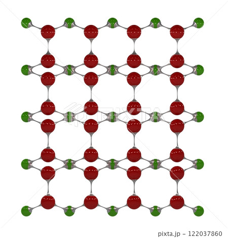 molecule, molecular lattice, 3D illustrationのイラスト素材 [122037860] - PIXTA