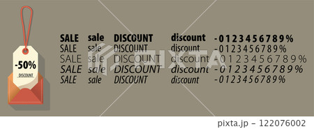 Exciting Discount Sale Tag Featuring an...のイラスト素材 [122076002] - PIXTA