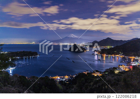 【静岡県】発端丈からのトワイライトの写真素材 [122086218] - PIXTA