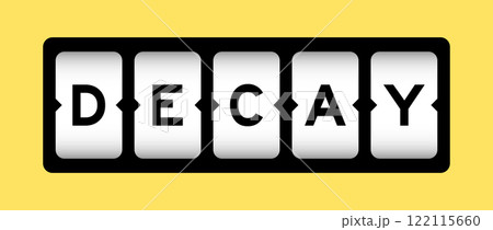 Black color in word decay on slot banner with...のイラスト素材 [122115660] - PIXTA