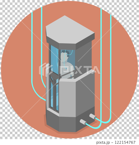 3D Isometric Flat Illustration of Cryogenic... - Stock Illustration ...