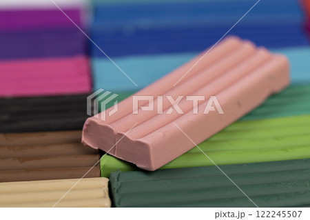 plasticine of different colors for modeling and...の写真素材 [122245507] - PIXTA