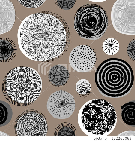 circle texture vector seamless background ,...のイラスト素材 [122261063] - PIXTA