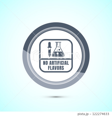 No artificial flavor icon design illustration,...のイラスト素材 [122274633 ...