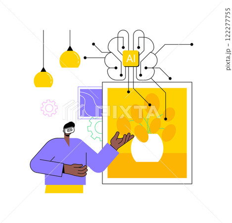 AI-Generated Augmented Reality Art abstract...のイラスト素材 [122277755] - PIXTA