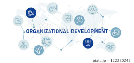Organization Development icon set workplace...のイラスト素材 [122280242] - PIXTA