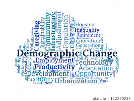 Demographic Change Word Cloudのイラスト素材 [122289228] - PIXTA