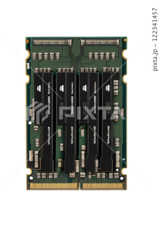 "Isolated DDR4 RAM Memory Module on White...のイラスト素材 [122341457] - PIXTA