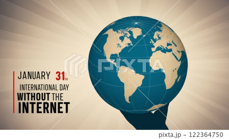 A postcard dedicated to January 31 World No...のイラスト素材 [122364750] - PIXTA