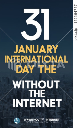 A postcard dedicated to January 31 World No...のイラスト素材 [122364757] - PIXTA