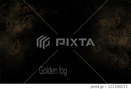Abstract design element, shiny curly gold...のイラスト素材 [122380251] - PIXTA