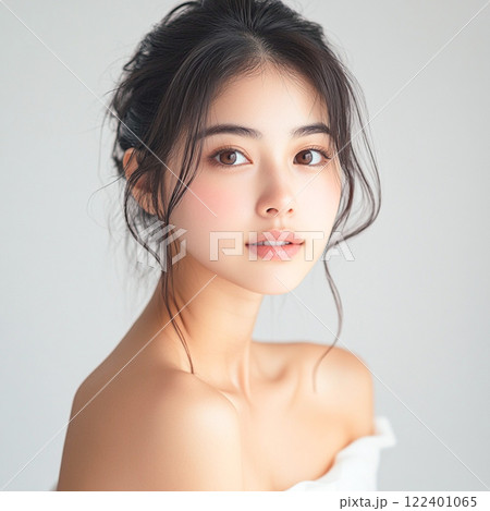 ビューティー_白バック_クローズアップ1のイラスト素材 [122401065] - PIXTA