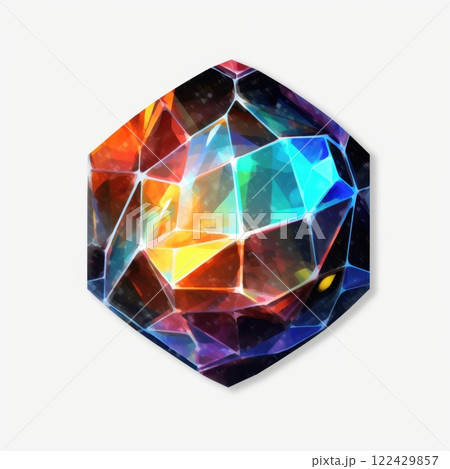 Colorful Abstract Gemstone Design with...のイラスト素材 [122429857] - PIXTA