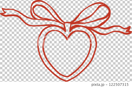 Vintage Heart Locket close Doodle Outlineのイラスト素材 [122507315] - PIXTA