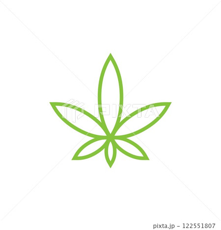 marijuana CBD extract products logoのイラスト素材 [122551807] - PIXTA