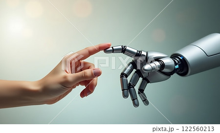 Connection Between Humanity and AIのイラスト素材 [122560213] - PIXTA