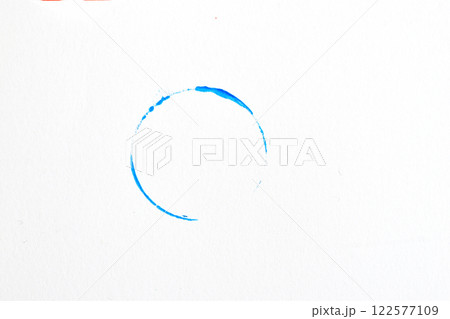 Abstraction. Semicircle applied with paint.のイラスト素材 [122577109] - PIXTA