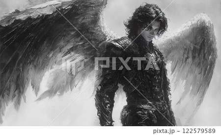 Fallen angel, beautiful daemon, Azazel. AI...のイラスト素材 [122579589] - PIXTA