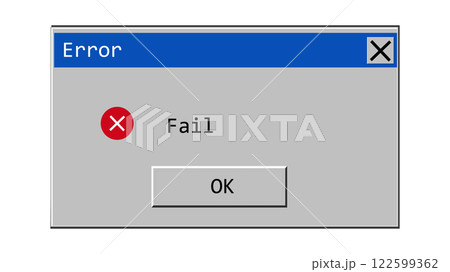 Classic window alert dialog box of system...のイラスト素材 [122599362] - PIXTA